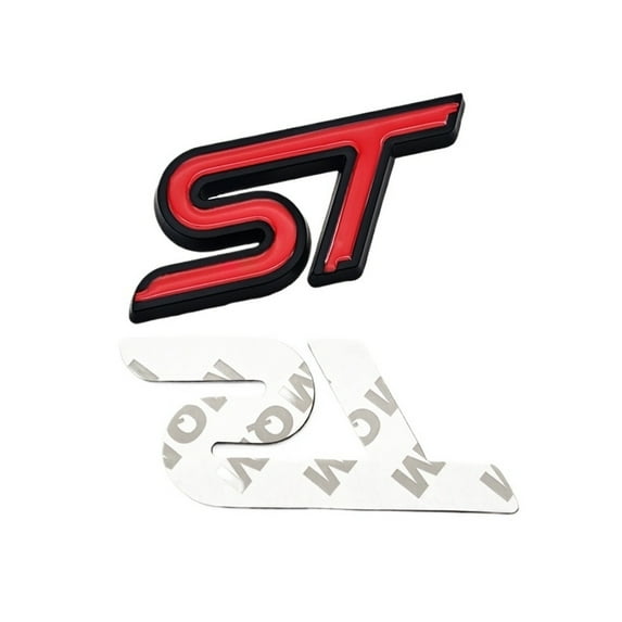 3D Metal Car Rear Trunk Front Grill Logo ST Line Emblem ST Sticker ST ...