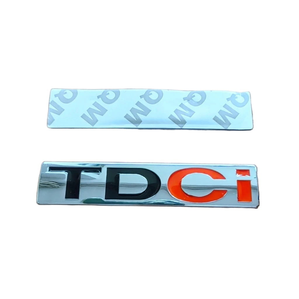 3D Metal Chrome Black Logo TDCI Emblem Car Fender Trunk Badge Sticker ...