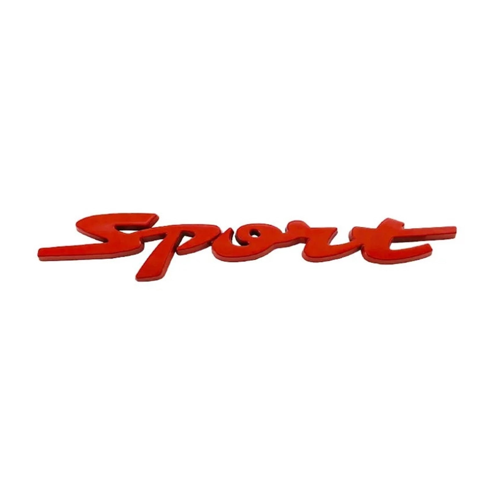 3D Metal Chrome Black Red Sport Logo Letters Car Emblem Badge Decal Fit ...