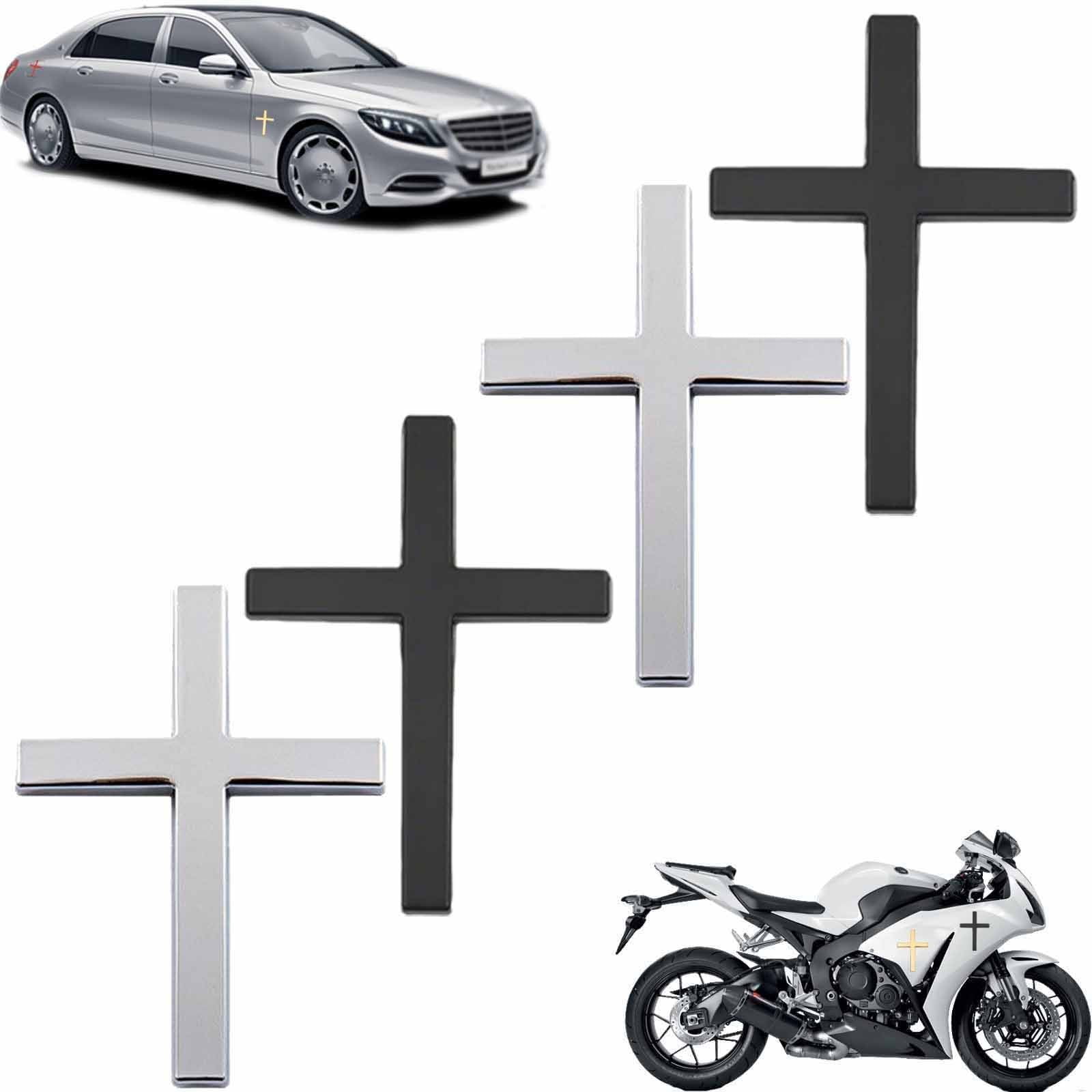 3D Metal Cross Car Sticker, Christian Cross Stickers for Cars, Metal ...