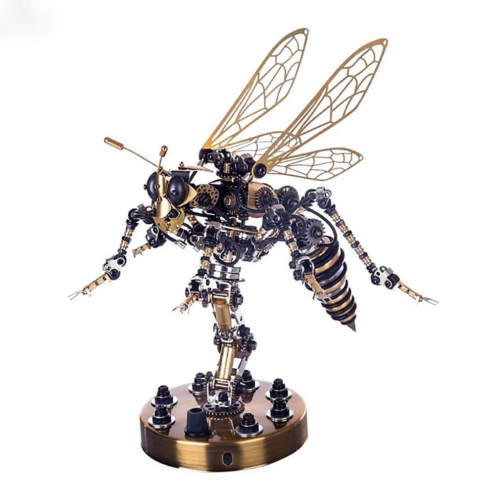 3D Metal DIY Mechanical Wasp Insects Puzzle Model Kit Assembly Jigsaw ...