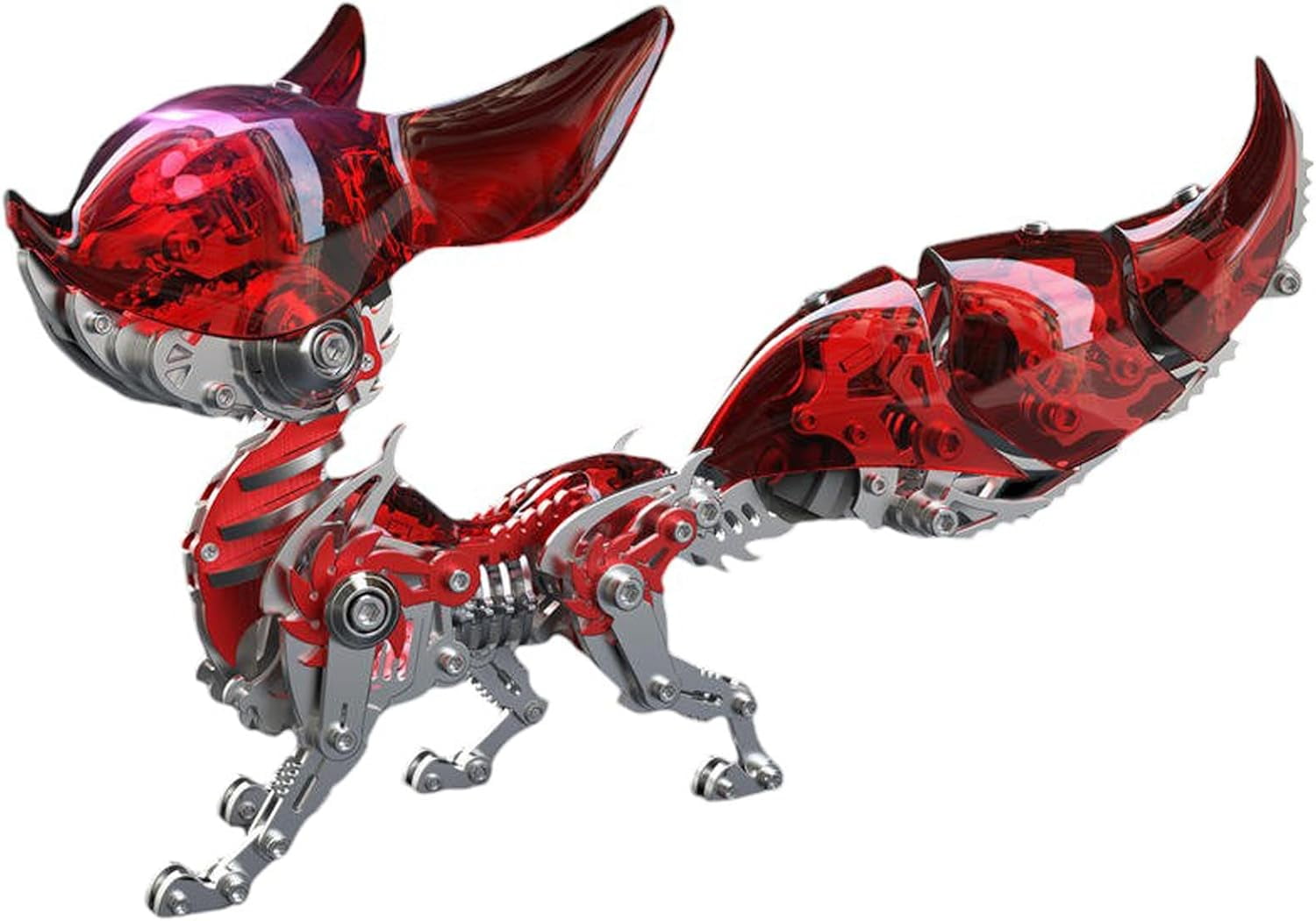 3D Metal Fox Puzzle for Adults - Steel Model Kit to Build, Home ...