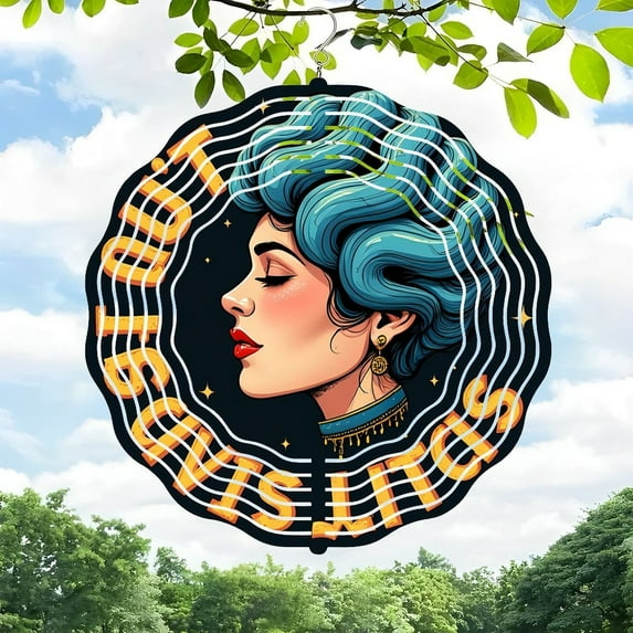 3D Metal Hanging Wind Spinners - Elegant Garden Wind Chimes with Unique ...