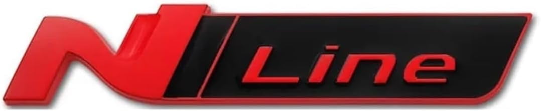 3D Metal Logo N Line Badge Car Front Grille Badge Trunk Sticker for ...