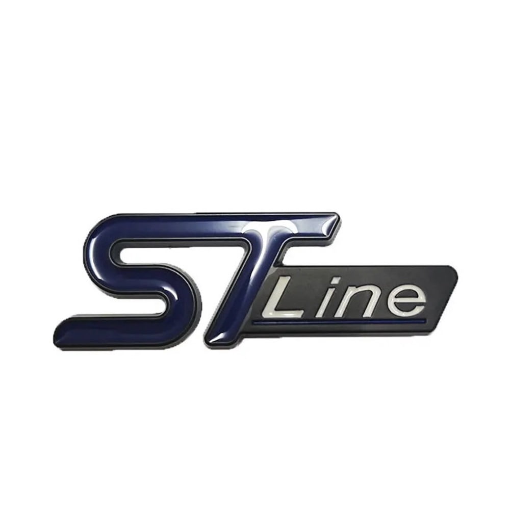 3D Metal Logo ST Line Emblem Car Front Grille Badge For MK3 MK2 MK4 ST ...