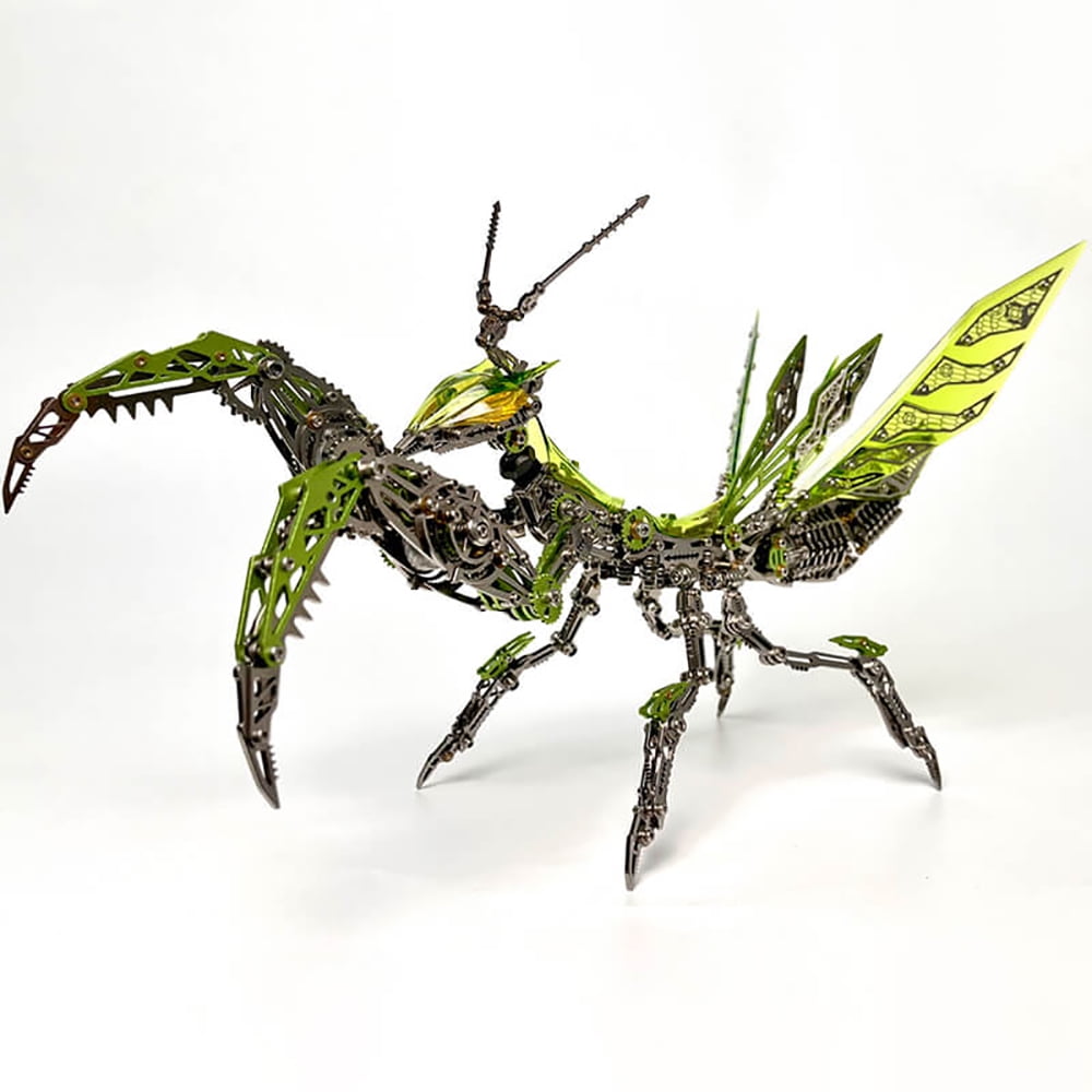 3D Metal Mechanical Mantis Puzzle Model Kit Insect Series Toy for Adult ...