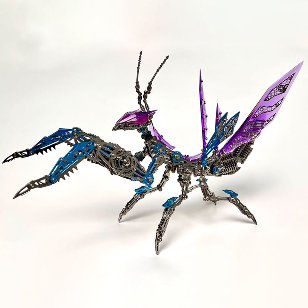 3D Metal Mechanical Mantis Puzzle 1200PCS Model Kit Insect Series ...