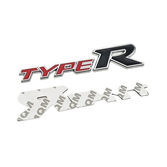 3D Metal Nameplate Car Rear Trunk TypeR Badge Front Grill Logo Type R ...