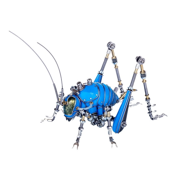 3D Metal Puzzle Blue Cricket Model Kit, DIY Steampunk Insect with ...
