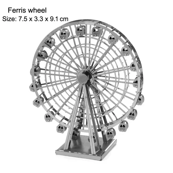 3D Metal Puzzle Yue Yang Tower, Classical Chinese Architecture Assembly ...