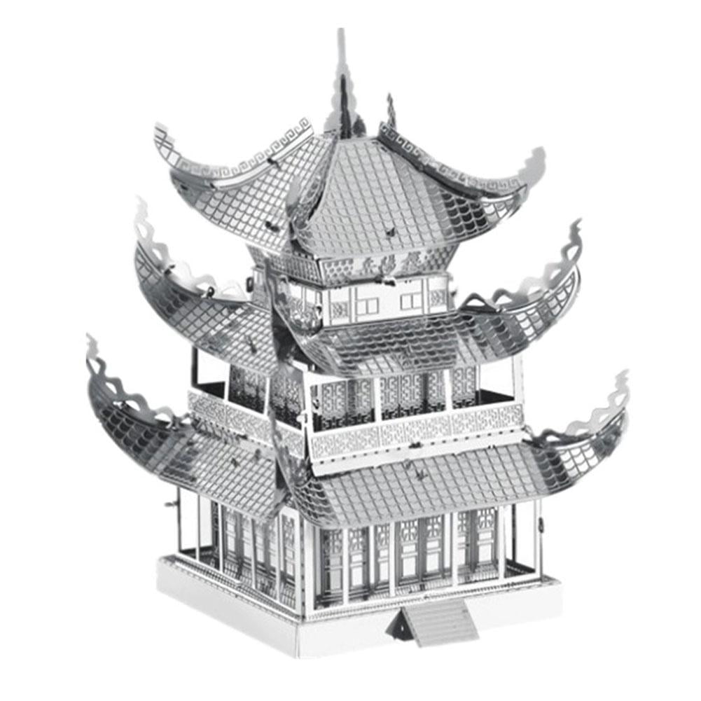 3D Metal Puzzle Yueyang Tower Model Kits DIY Assemble Toy K Creative ...