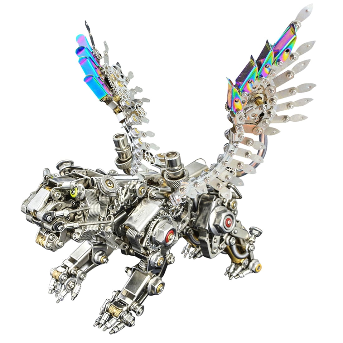 3D Metal Puzzle for Adults, 650+ PCS Assemble Smilodon Tiger Model with ...