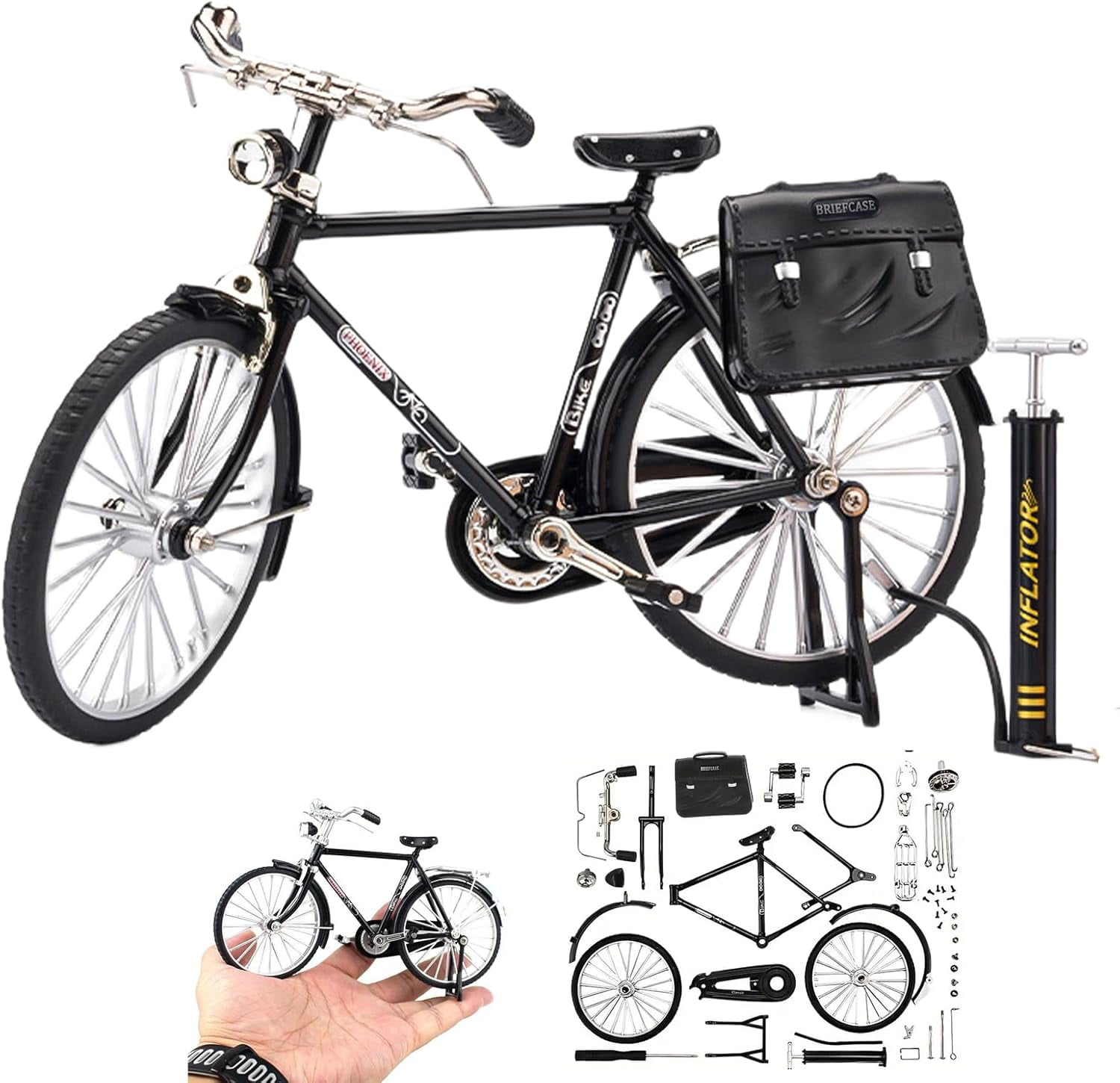 3D Metal Puzzles Toy Bike for Teenagers and Adults, Simulation Mini ...