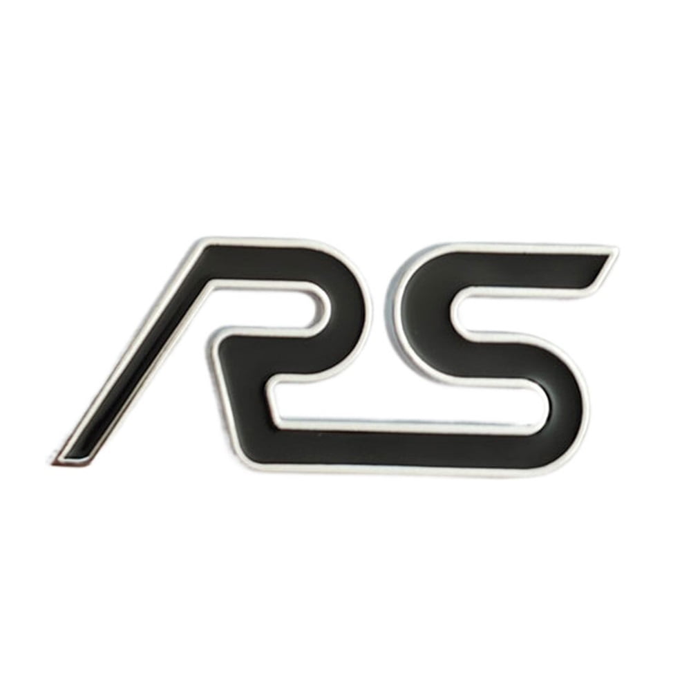 3D Metal RS Logo Letter Sticker Car Rear Trunk Label Badge For MK2 MK3 ...