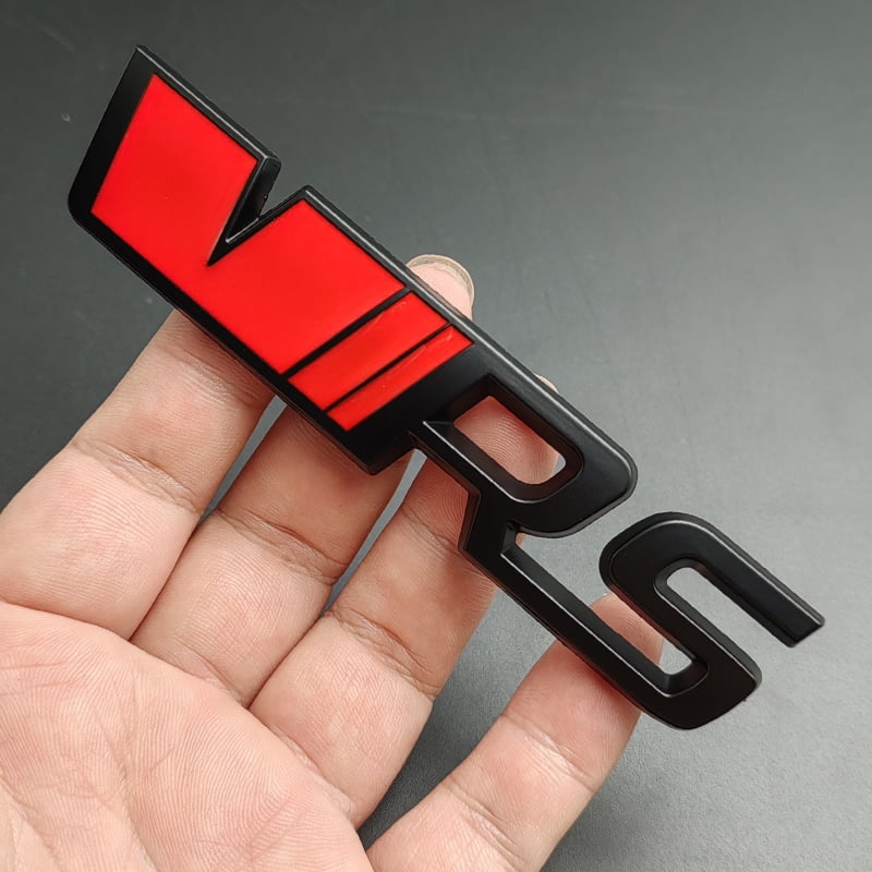 3D Metal RS Logo VRS Emblem Car Trunk Sticker Front Grill Badge ...