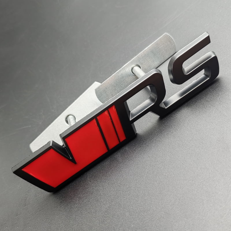3D Metal RS Logo VRS Emblem Car Trunk Sticker Front Grill Badge ...