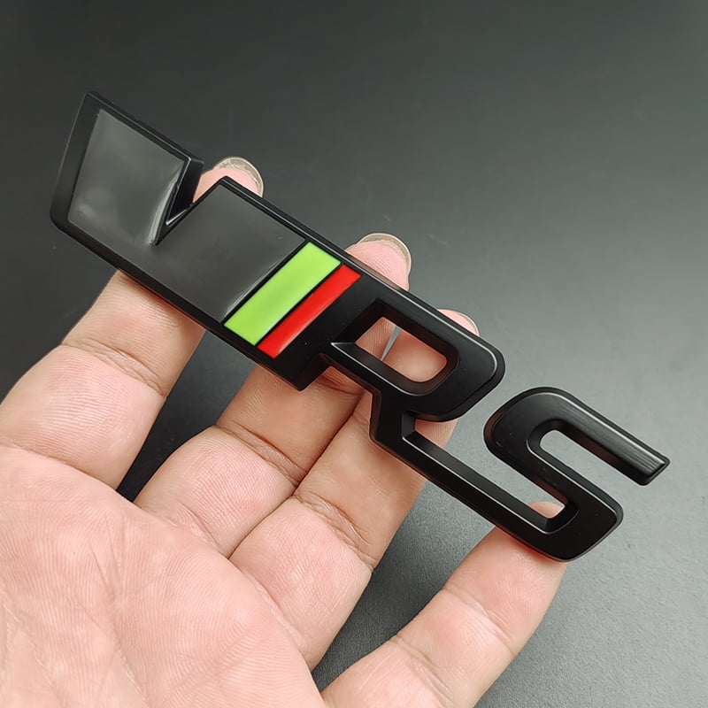 3D Metal RS Logo VRS Emblem Car Trunk Sticker Front Grill Badge ...