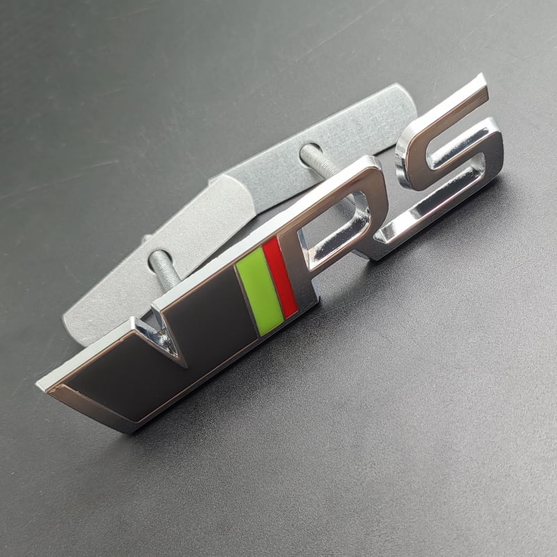 3D Metal RS Logo VRS Emblem Car Trunk Sticker Front Grill Badge ...