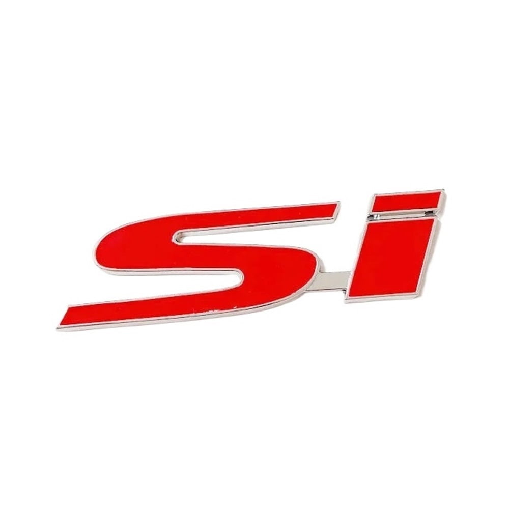 3D Metal SI Logo Rear Trunk Front Grille Auto Badge Chrome Sticker Car ...