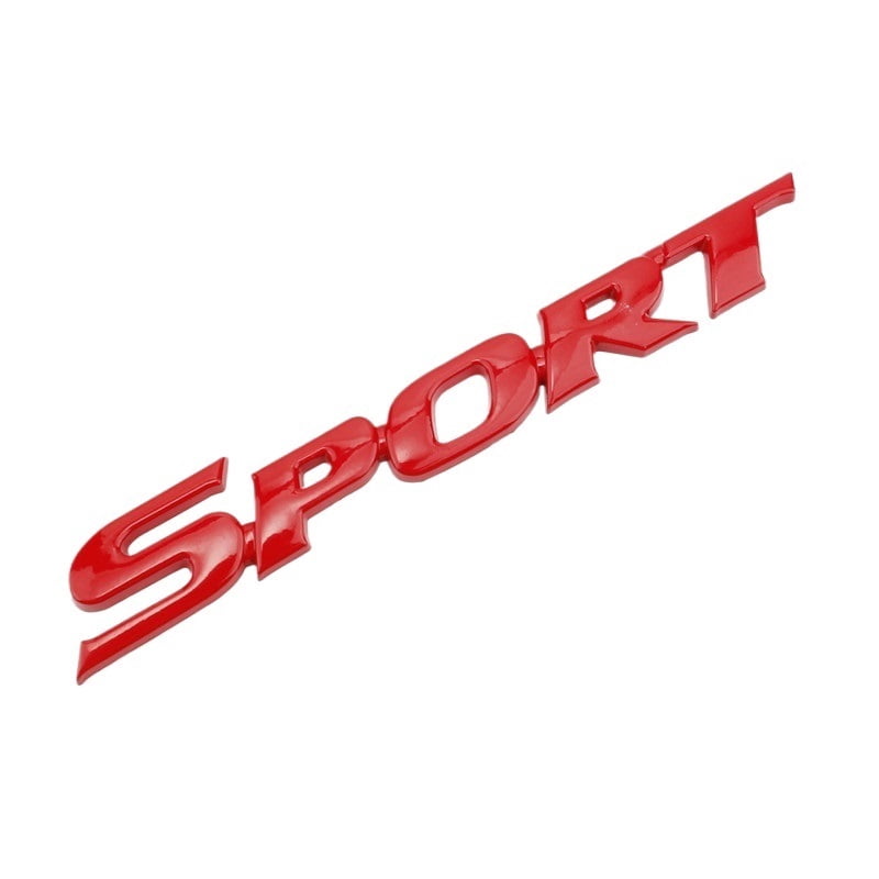 3D Metal SPORT Logo Emblem Rear Trunk Badge Sticker Decals Fit For ...