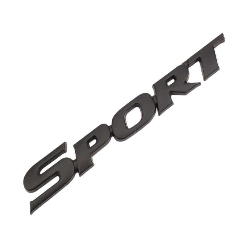 3D Metal SPORT Logo Emblem Rear Trunk Badge Sticker Decals Fit For ...