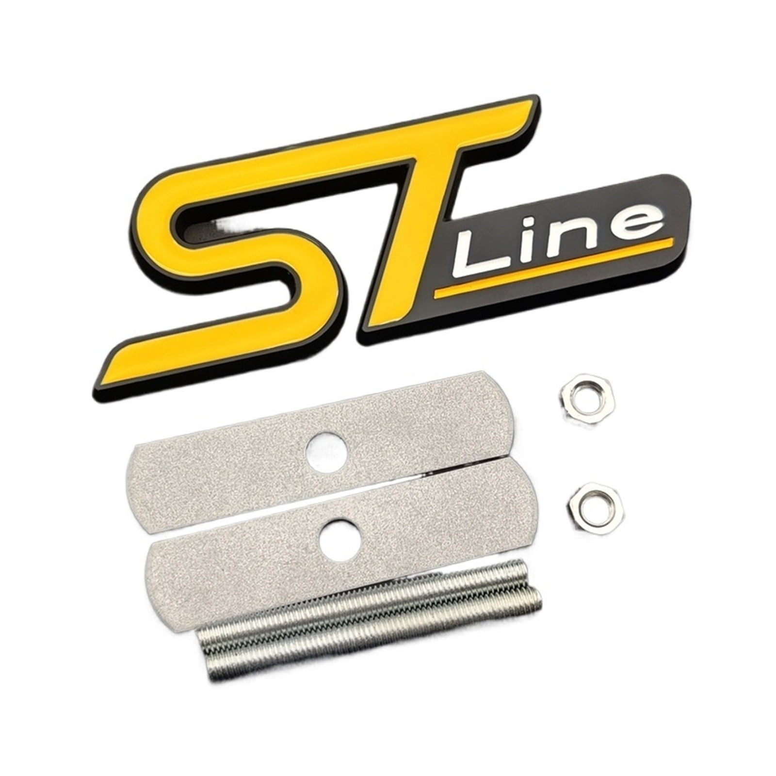 3D Metal ST Line Logo Badge Car Side Front Grill Embelm Sticker ...