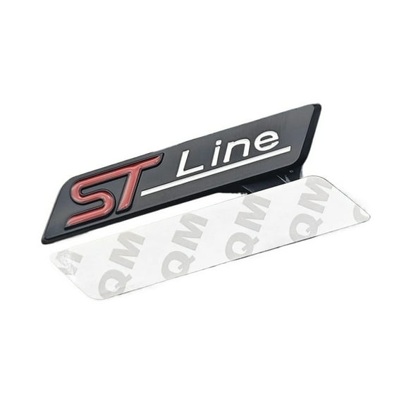 3D Metal ST Line Logo Car Rear Trunk Badge Emblem Sider Sticker Auto ...