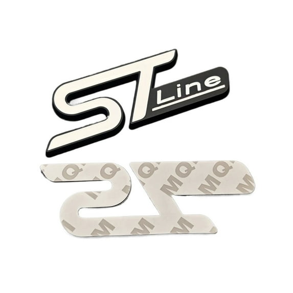 3D Metal ST Line Logo ST Line Badge Car Side Front Grill Embelm ...