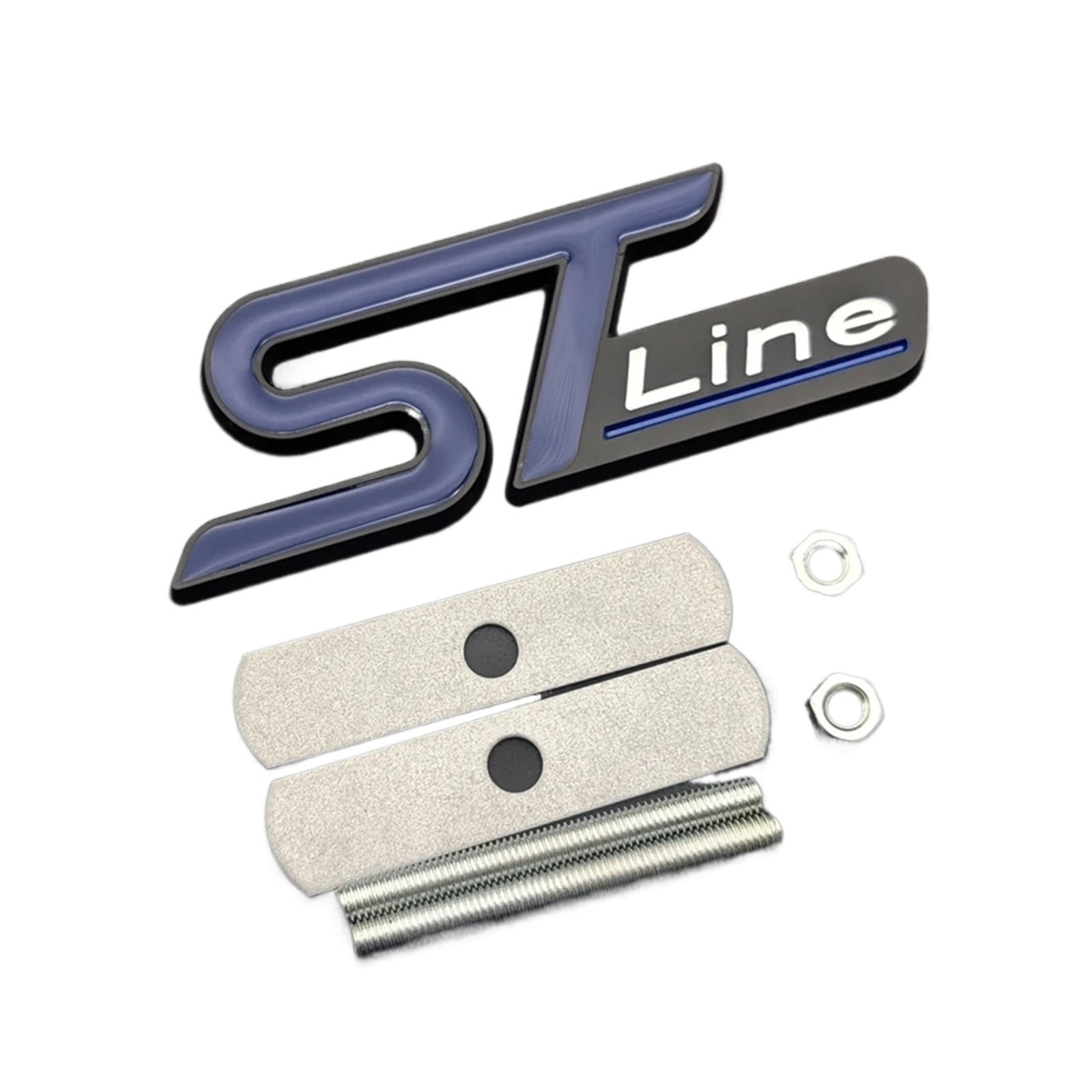 3D Metal ST Line Logo ST Line Badge Car Side Front Grill Embelm ...