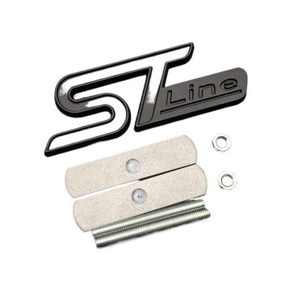 3D Metal ST Line Logo ST Line Badge Car Side Front Grill Embelm ...