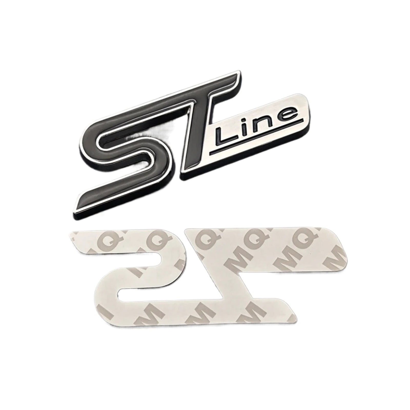 3D Metal ST Line Logo ST Line Badge Car Side Front Grill Embelm ...