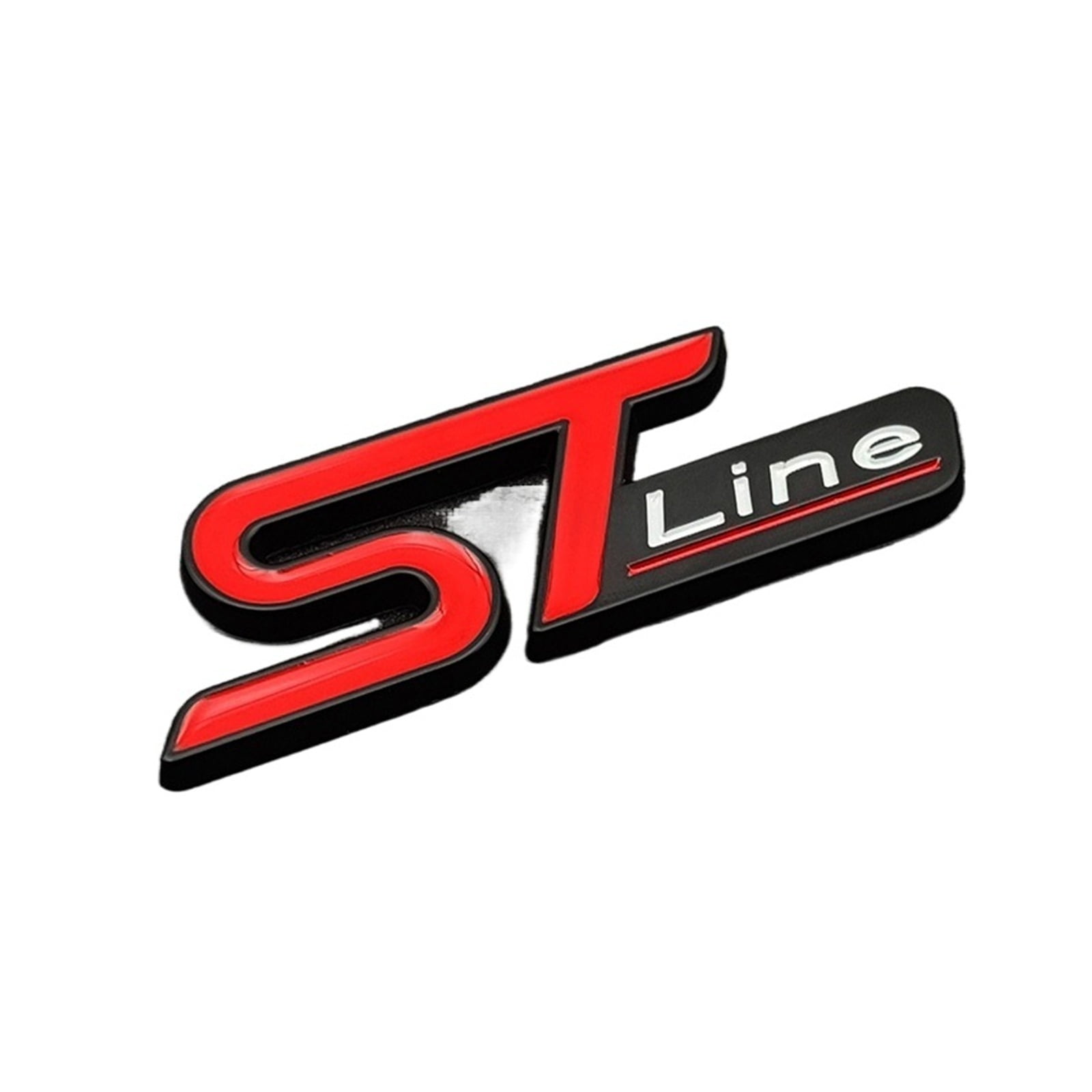 3D Metal ST Line Sticker Car Front Grill Emblem Trunk Badge ST Line ...
