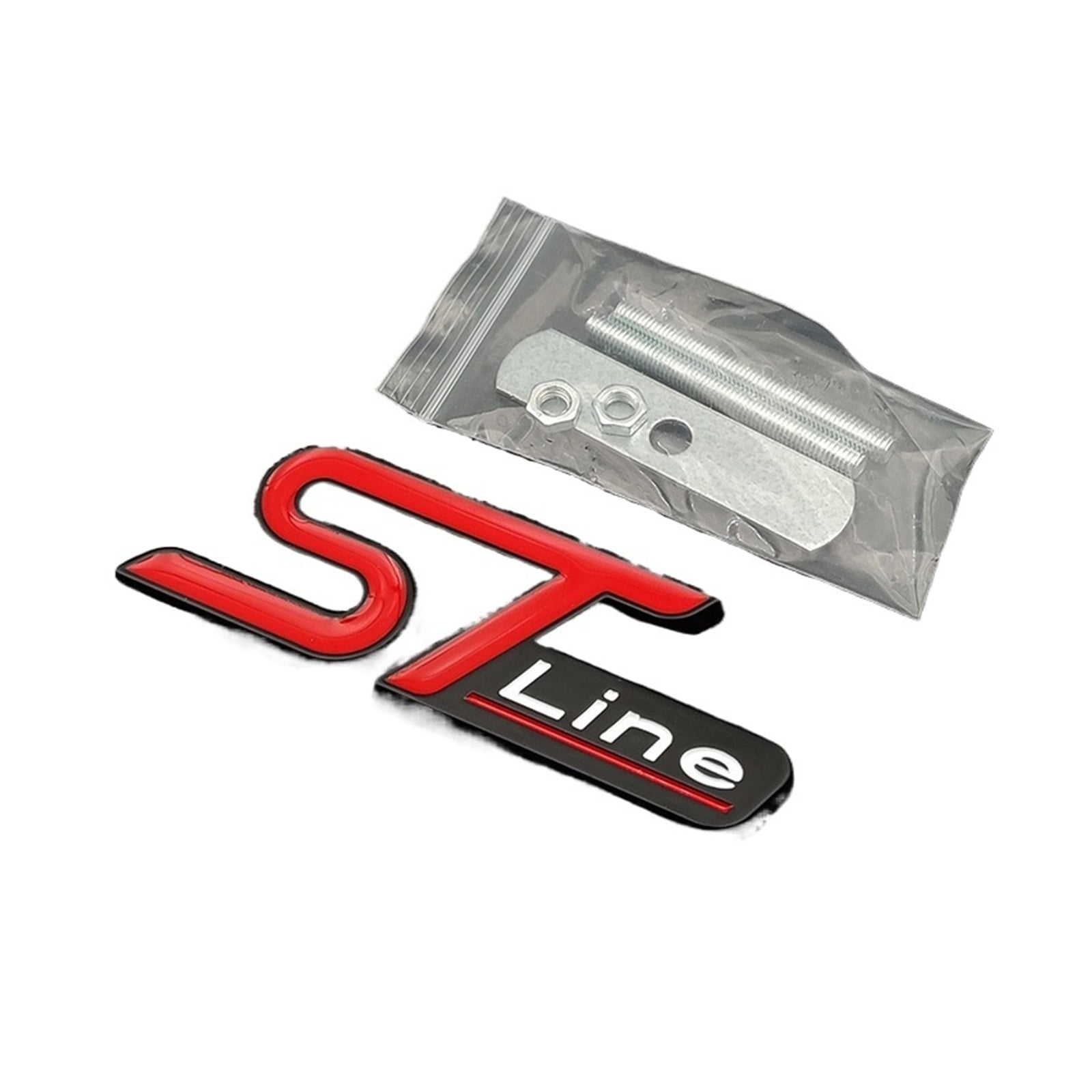 3D Metal ST Line Sticker Car Front Grill Emblem Trunk Badge - Walmart.com