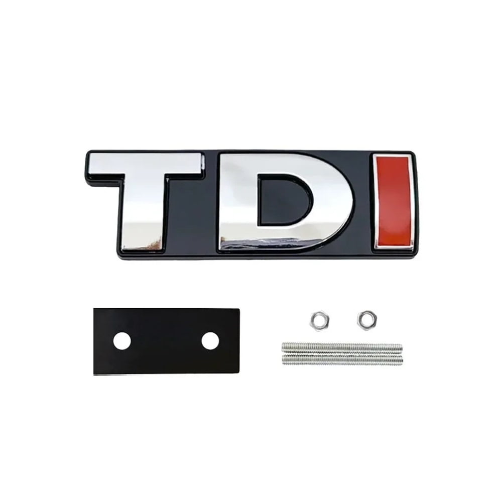 3D Metal TDI Logo Car Front Grille Emblem Sticker Fender Side Rear ...