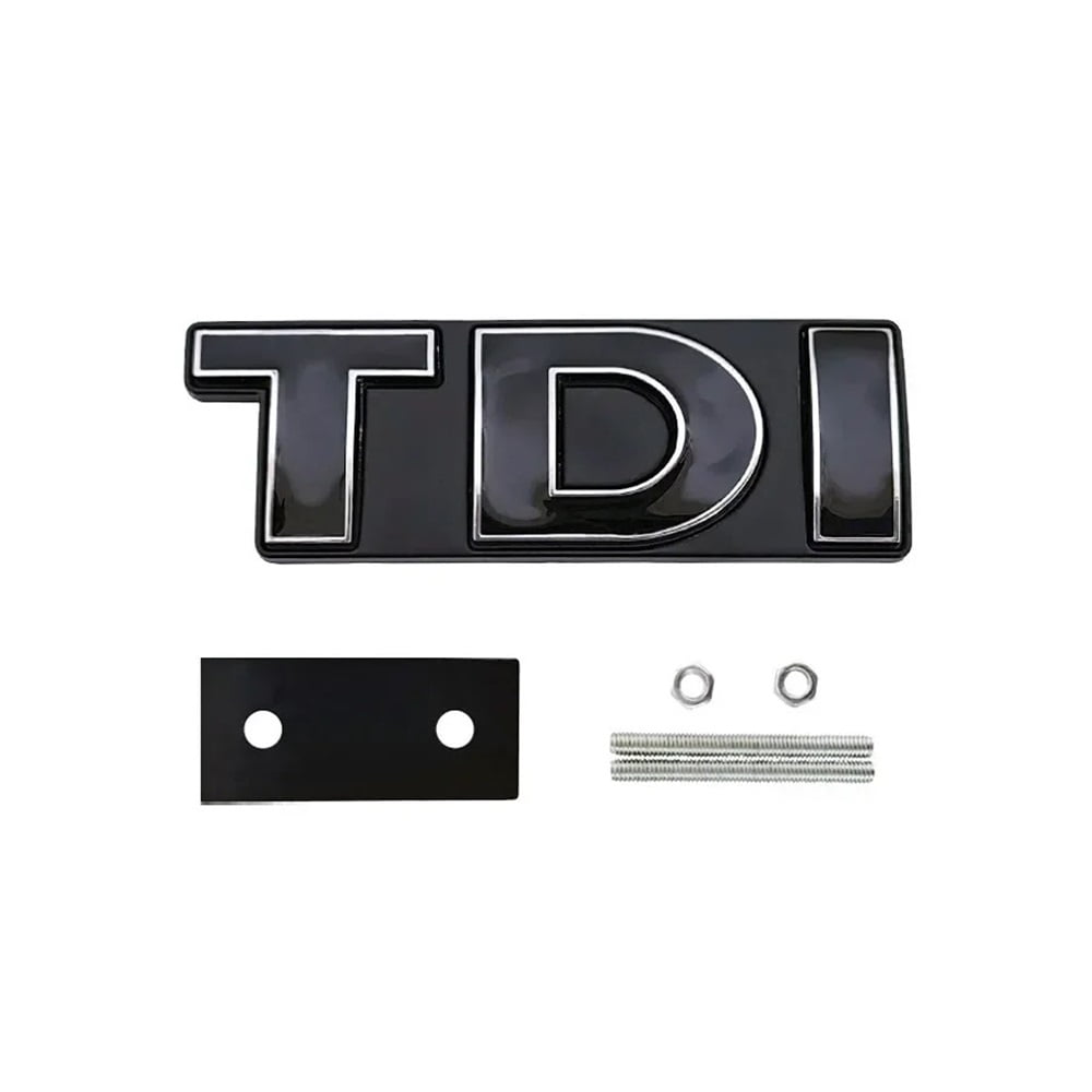 3D Metal TDI Logo Car Front Grille Emblem Sticker Fender Side Rear ...