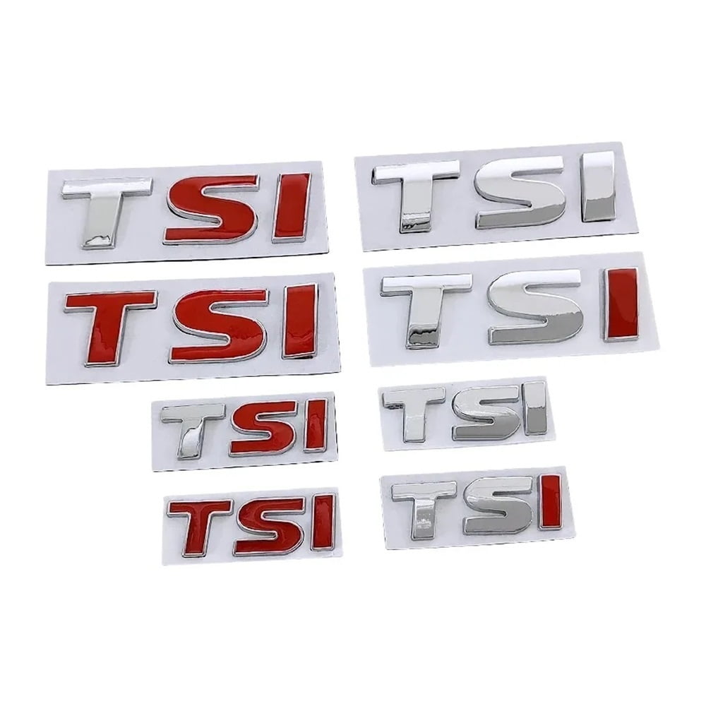 3D Metal TSI Logo Car Rear Trunk Emblem Badge Decals Sticker For VW ...