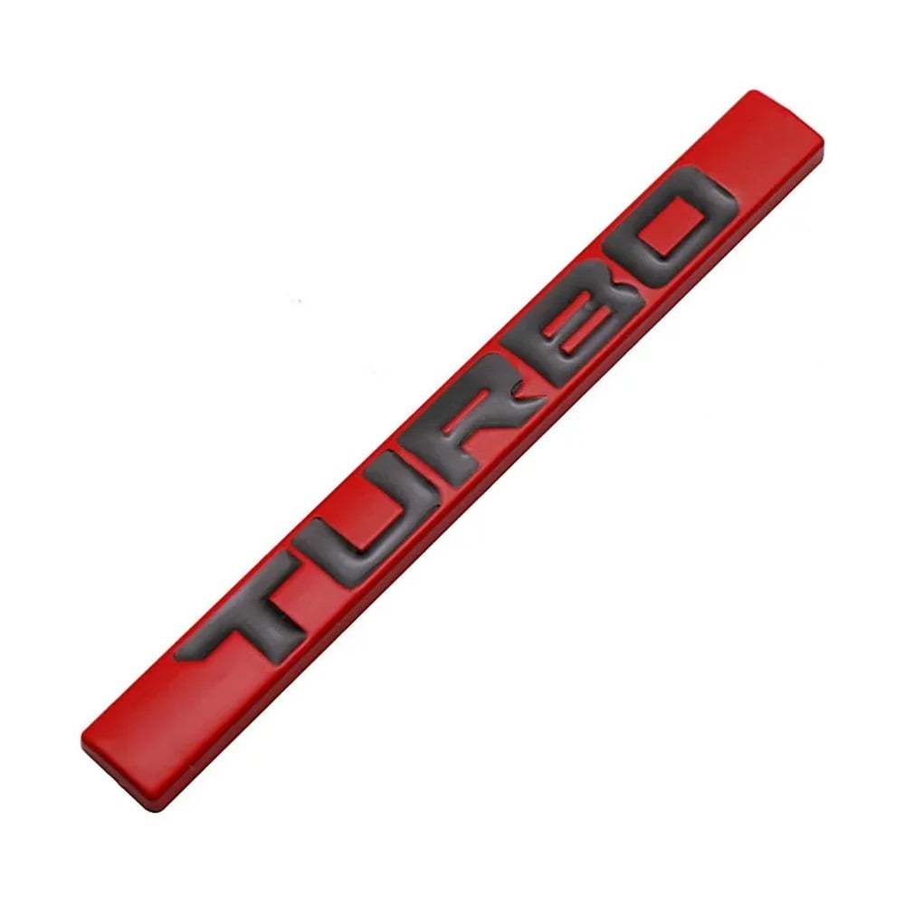 3D Metal Turbo Logo Car Rear Trunk Emblem Badge Sticker Accessories For ...
