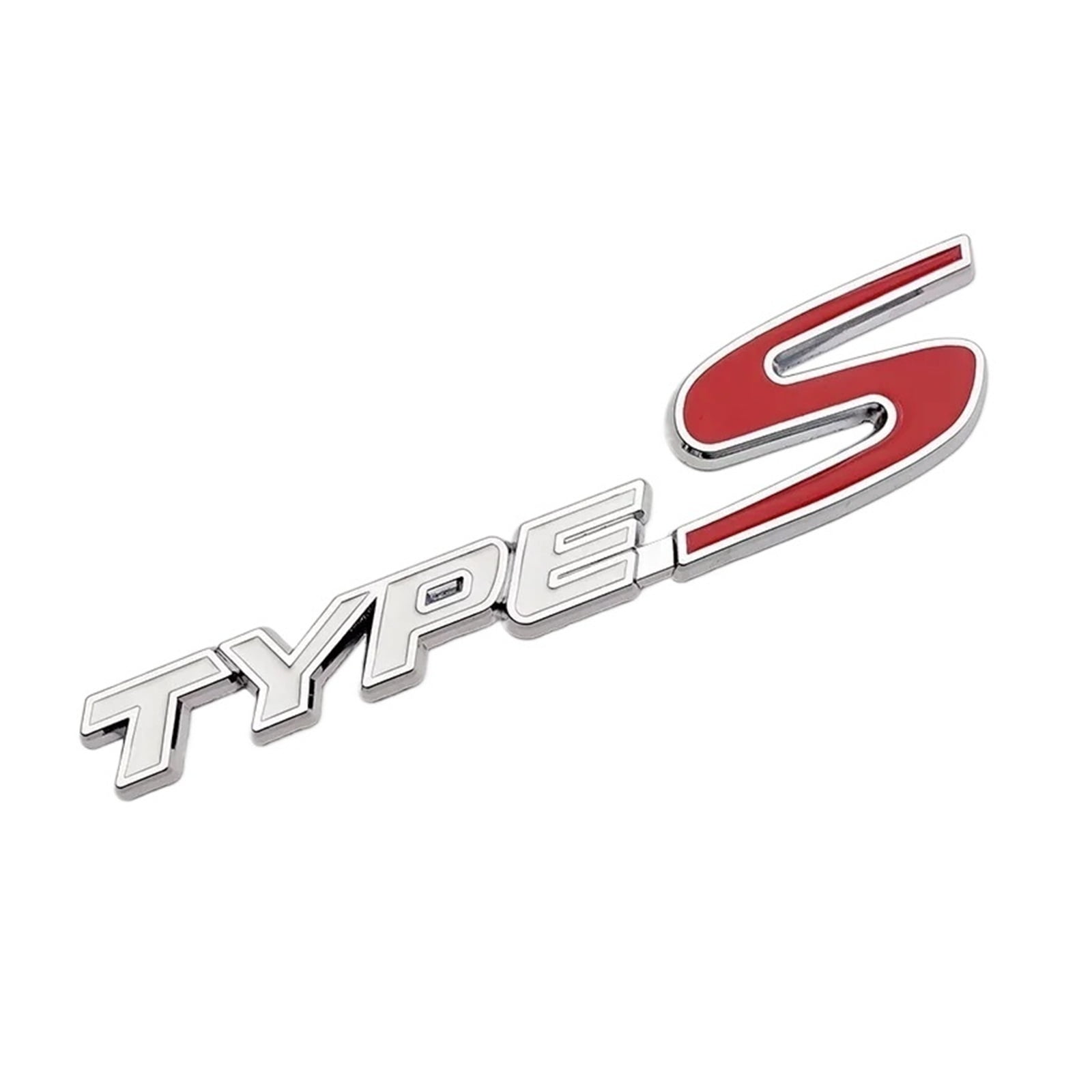 3D Metal Type-S Type-R Car Rear Trunk Emblem Badge Sticker - Walmart.com