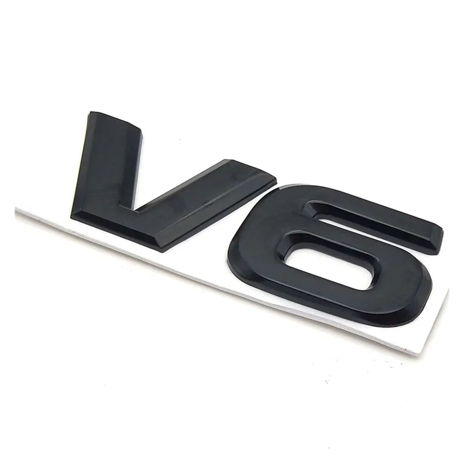 3D Metal V6 Car Rear Trunk Badge Emblem Sticker Decals Auto Styling ...