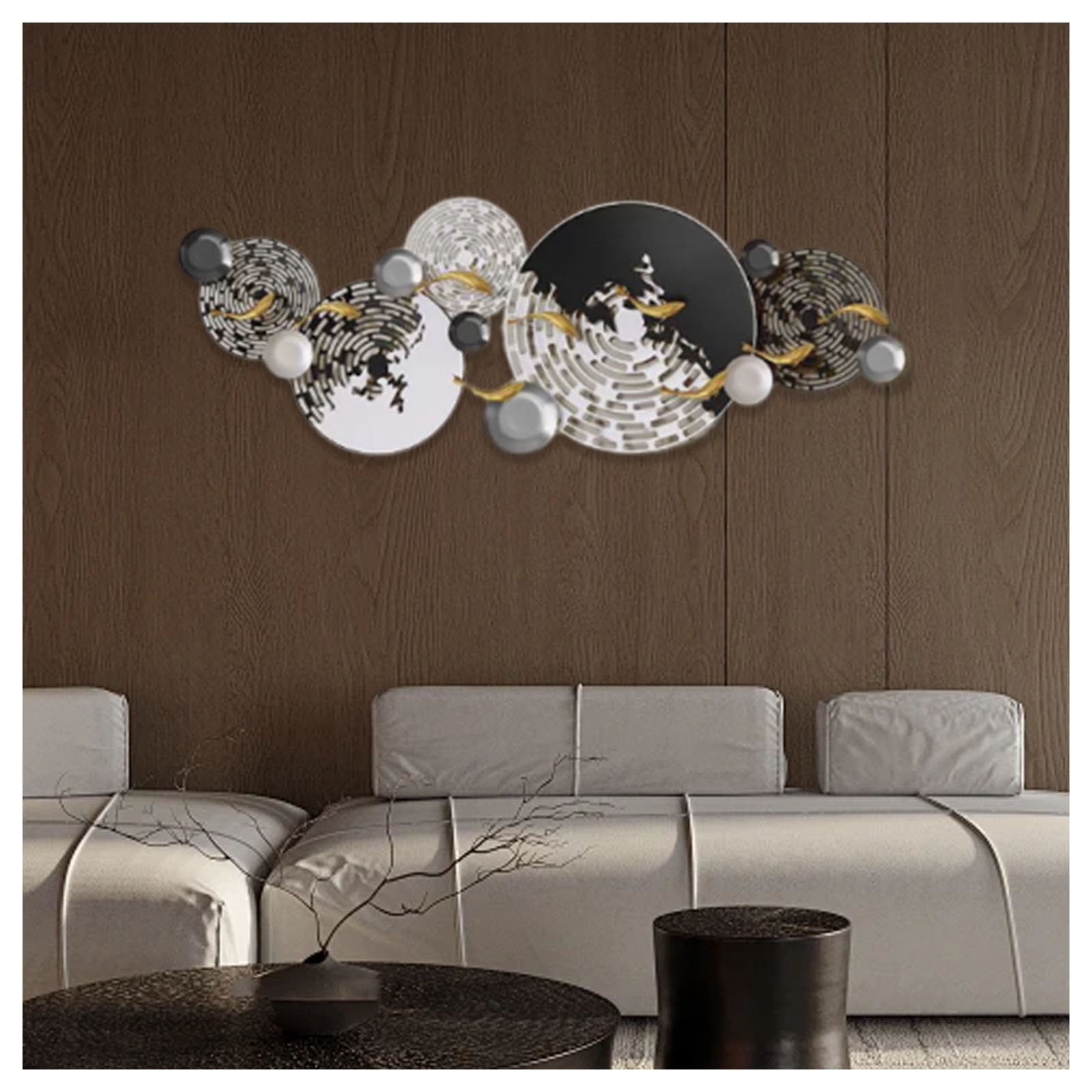 3D Metal Wall Art Decor, Wall Decoration Wall Sculptures Wall ...