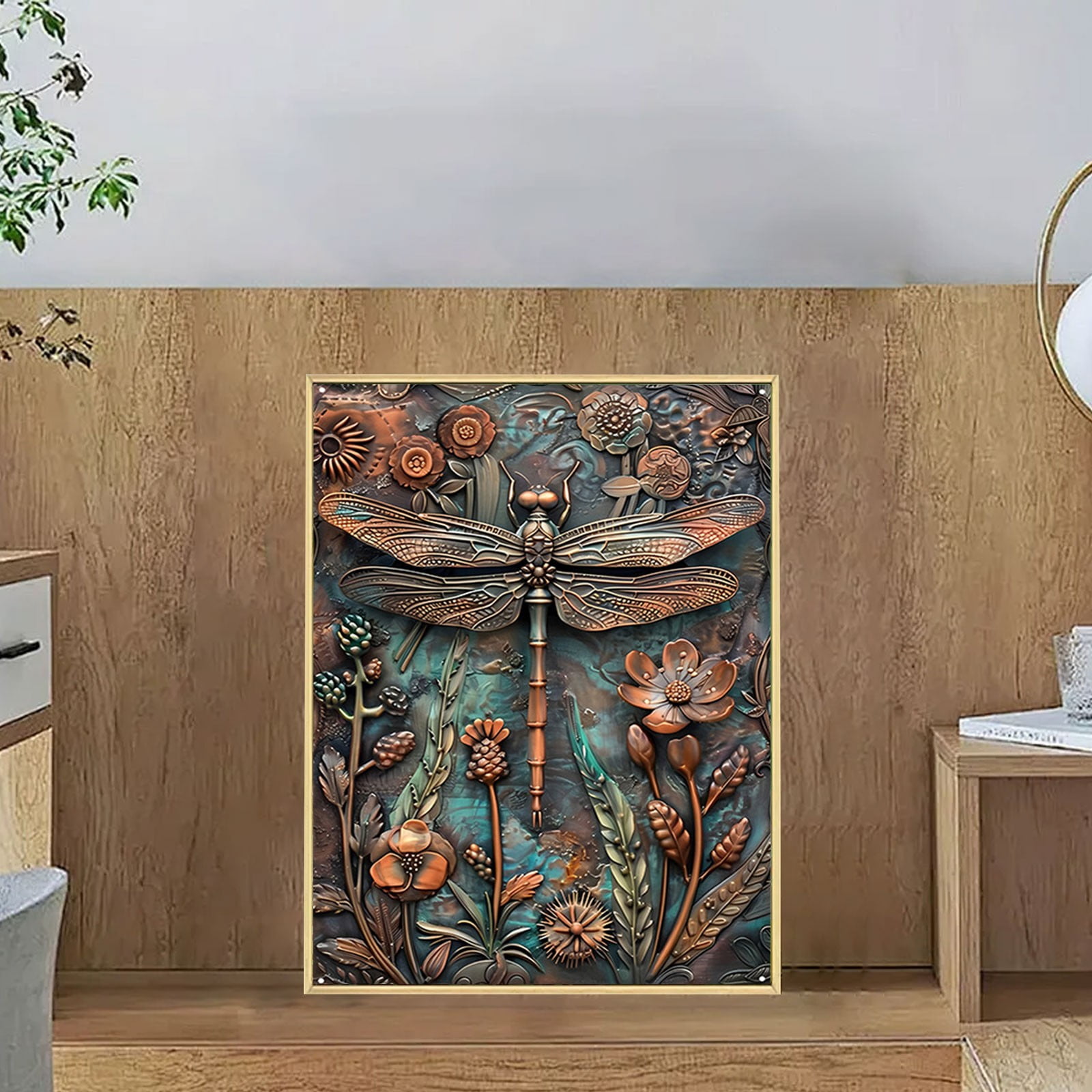 3D Metal Wall Art Hang paintings, Waterproof and Sunproof Iron Sheet ...