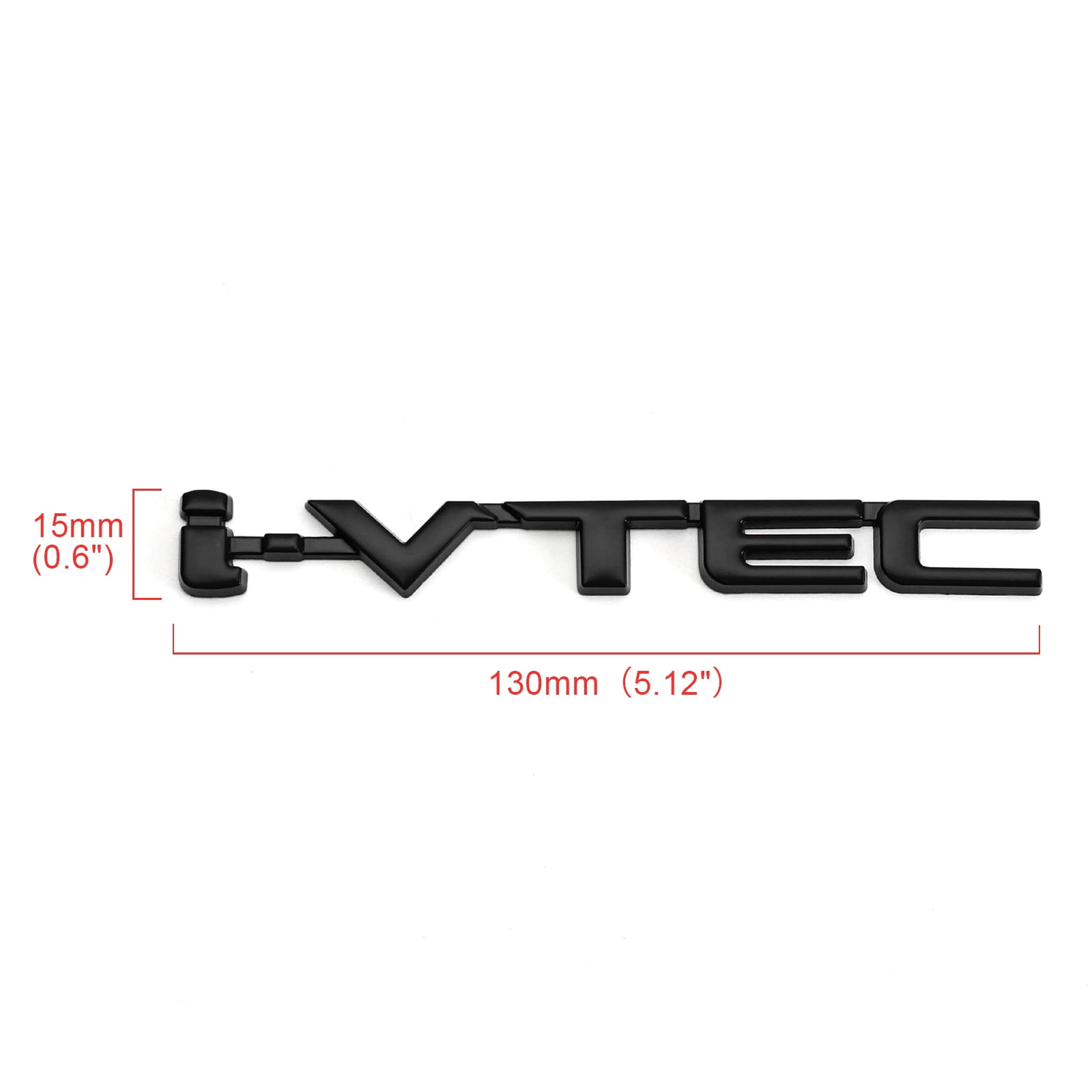 3D Metal i-VTEC Car Trunk Rear Turbo Fender Emblem Badge Decals ...