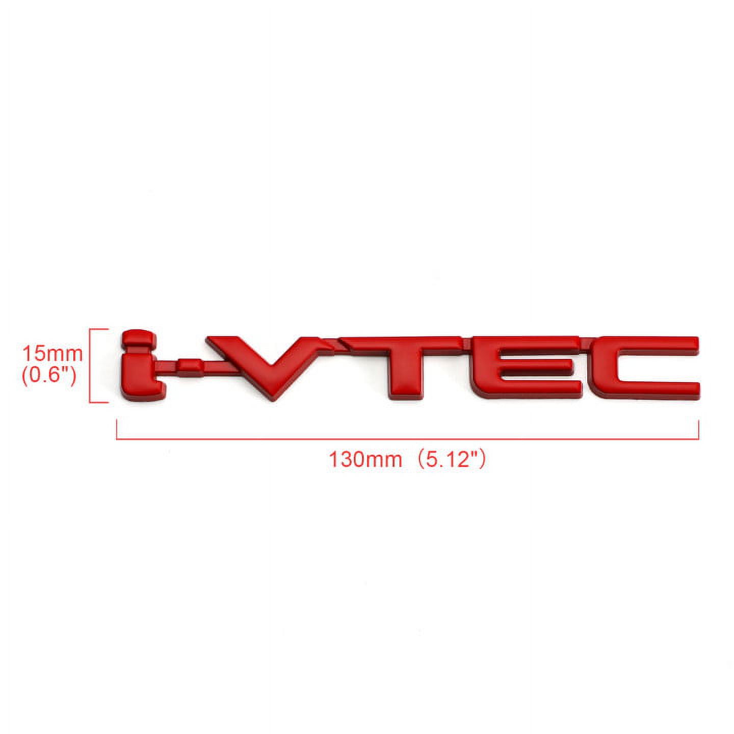 3D Metal i-VTEC Car Trunk Rear Turbo Fender Emblem Badge Decals ...
