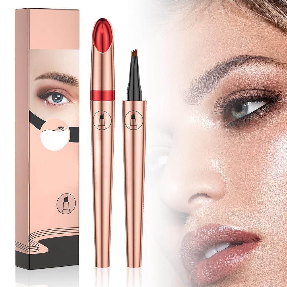 3D Microblading Eyebrow Tattoo Pencil 4 Fork Tip, Waterproof and Sweat ...