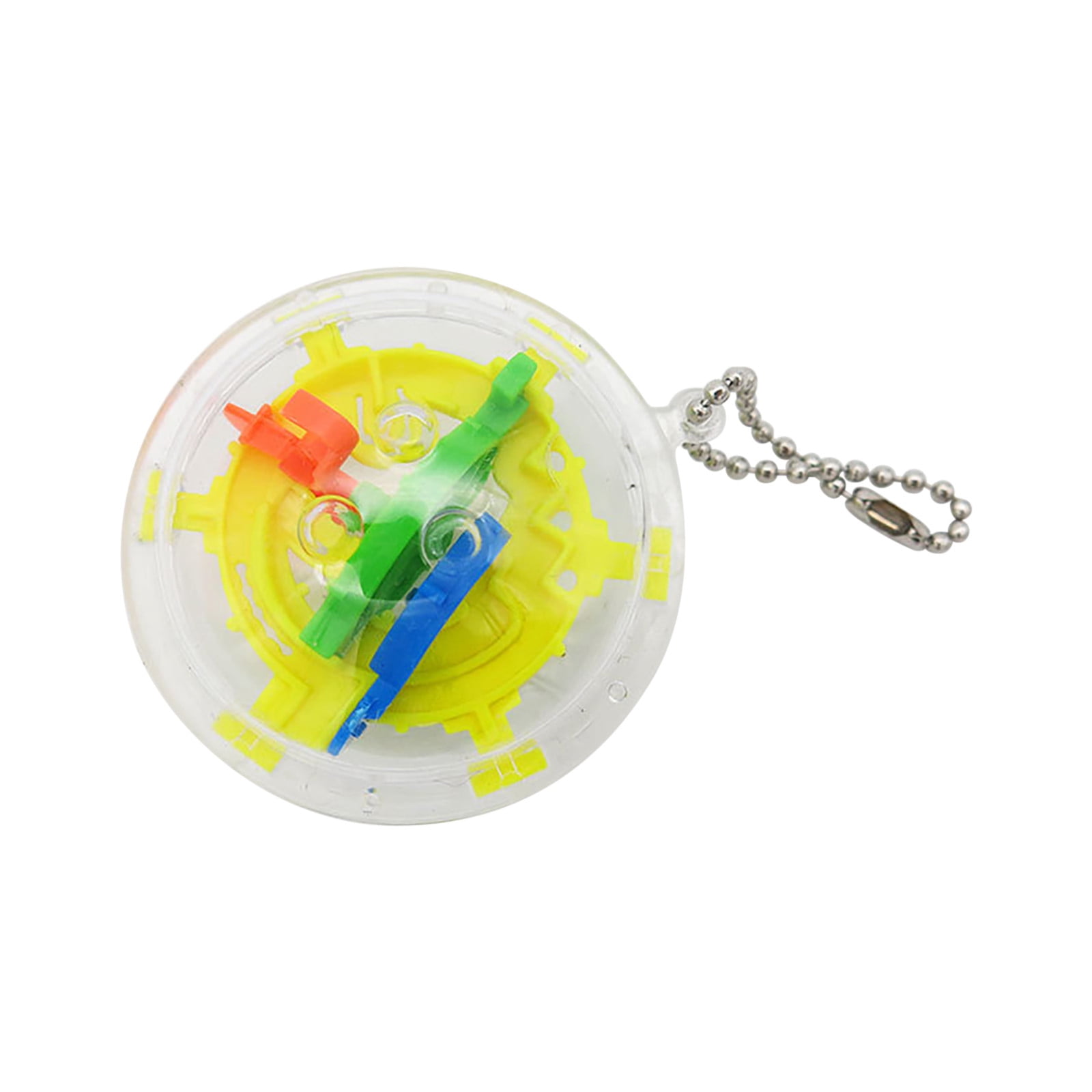 3D Mini Puzzle-Labyrinth Ball 30-Levels 3D Labyrinth-Cube With Chain ...