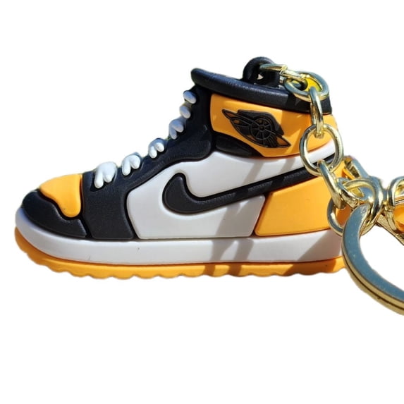 3D Mini Sneakers Pendant Keychain - High Top Basketball Shoes Key ...