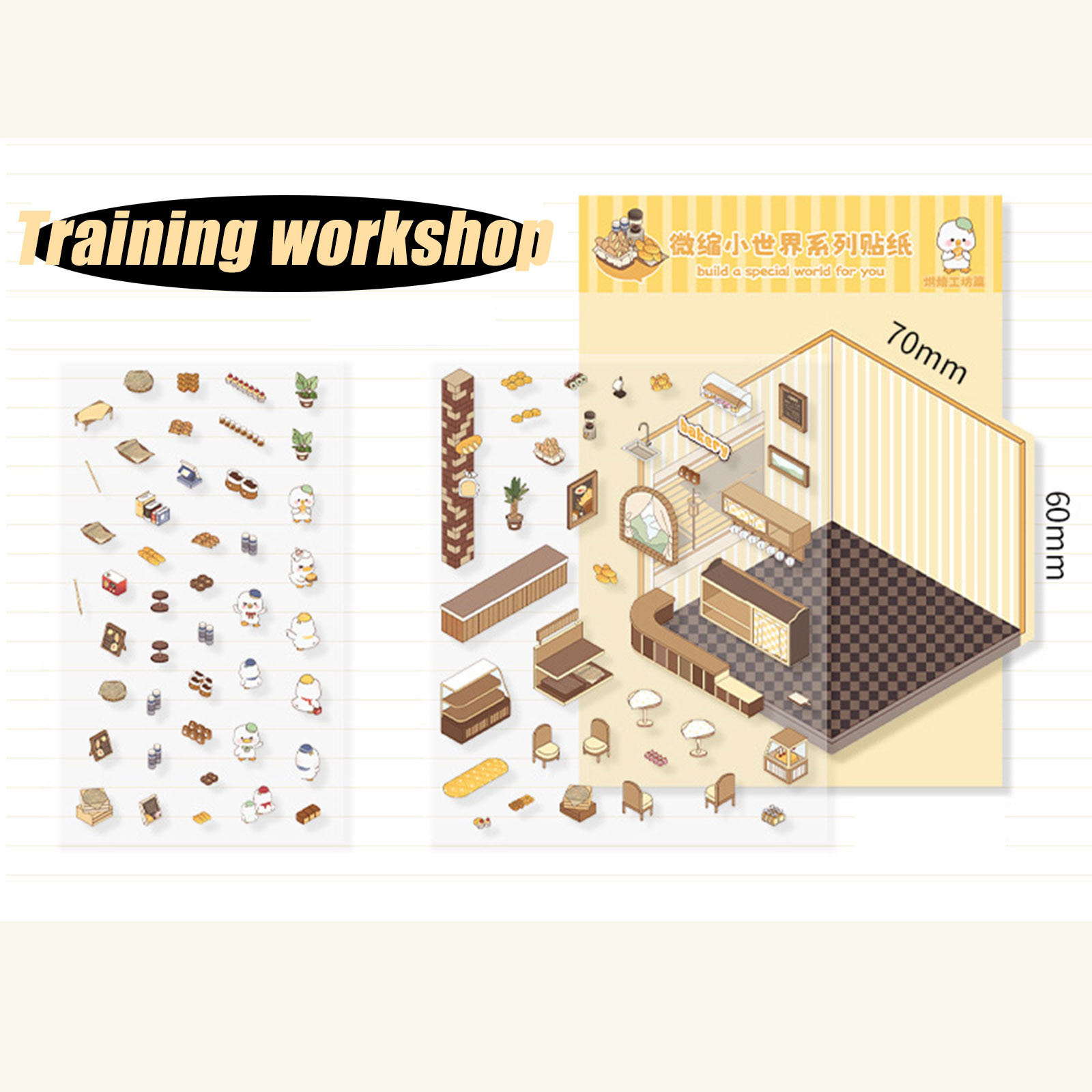 3D Miniature Scene Stickers, DIY 3D House Stickers, 2024 New 3D Sticker ...