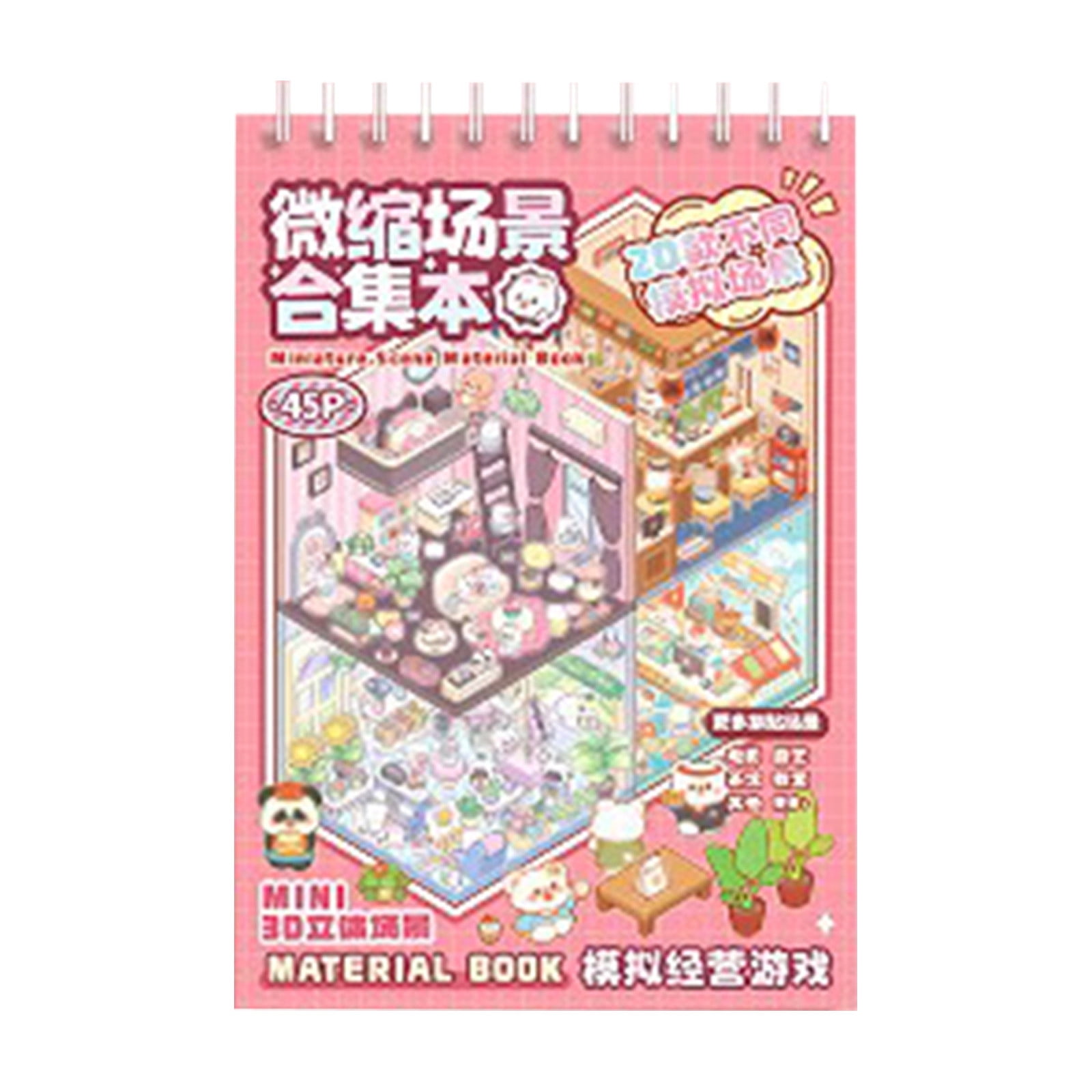 3D Miniature Scenery Sticker Book for Kids, Creative Stacking ...