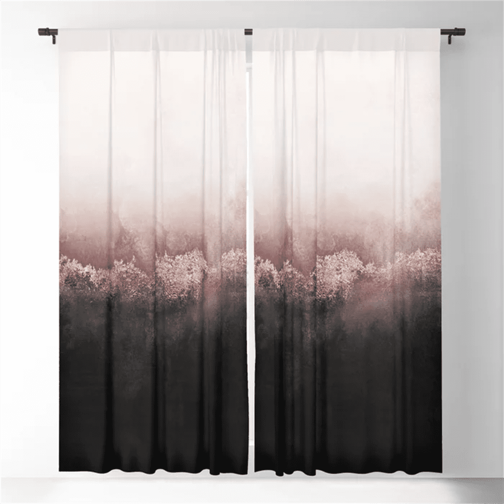 3D Modern Home r Golden Marble Stripe Abstract Sunshade Curtains 2 ...