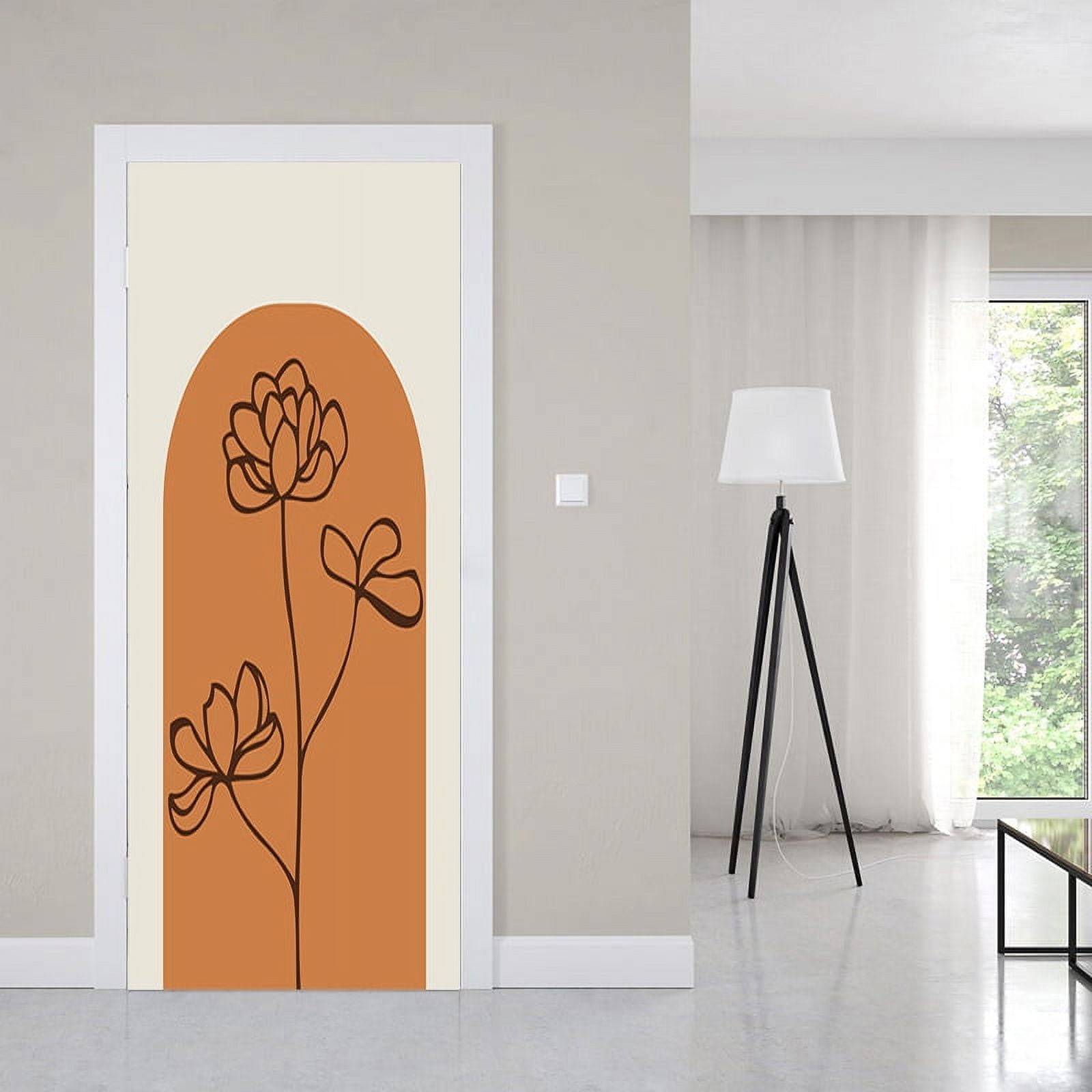 3D Modern Minimalist Air Door Sticker Apartment Elevator Home Living ...